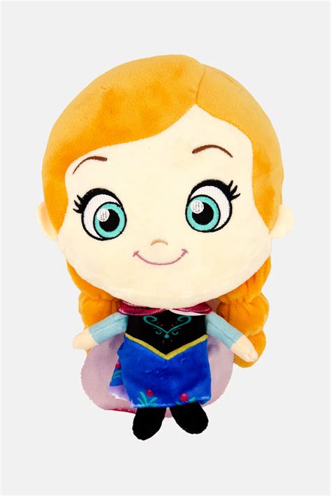 Buy ديزني Frozen Anna Plush Toy With Sound 28 Cm Orange Blue Online
