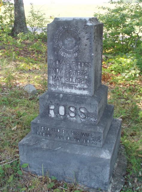 Thomas E Ross 1872 1927 Find A Grave Memorial