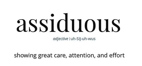Assiduous Definition And Meaning History Synonyms And Antonyms