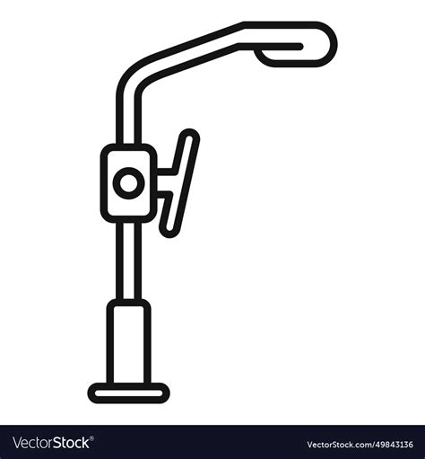 Safety Road Sensor Icon Outline Stop Smart Vector Image