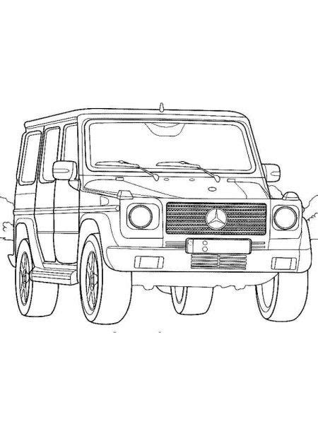Mercedes G Class Coloring Pages Mercedes G Class Mercedes G G Class