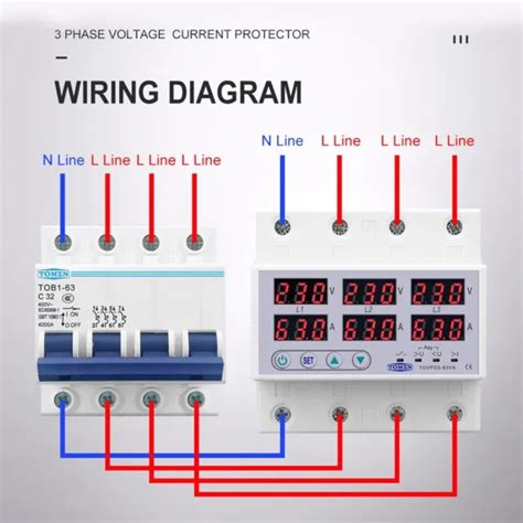 Useful Voltmeter 63a Overvoltage And Undervoltage Replacement Three