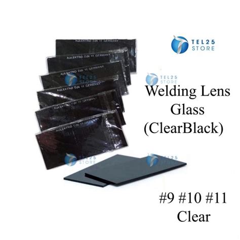 1 Unit Welding Glass Welding Lens Glass Shades Clearblack Kaca
