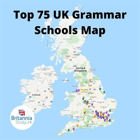 Uk Grammar School Map Grammar School Grammar League Table