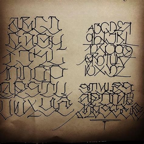 Gangster Tagging Alphabet