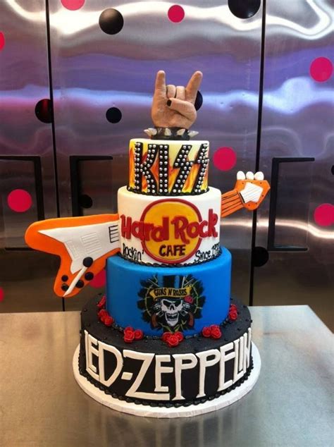 Rock And Roll Themed Cake