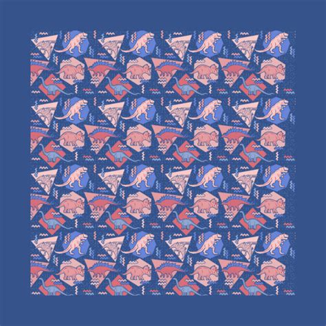Nineties Dinosaurs Pattern Serenity Rose Quartz Version Dinosaur T