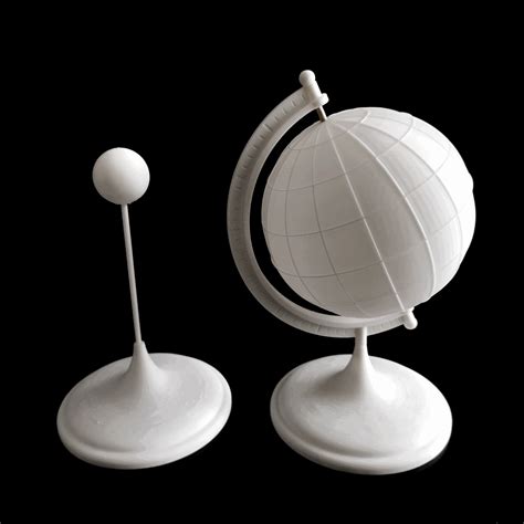 Mini Globe World Map With Base And Moon Por Elektrooon Descargar