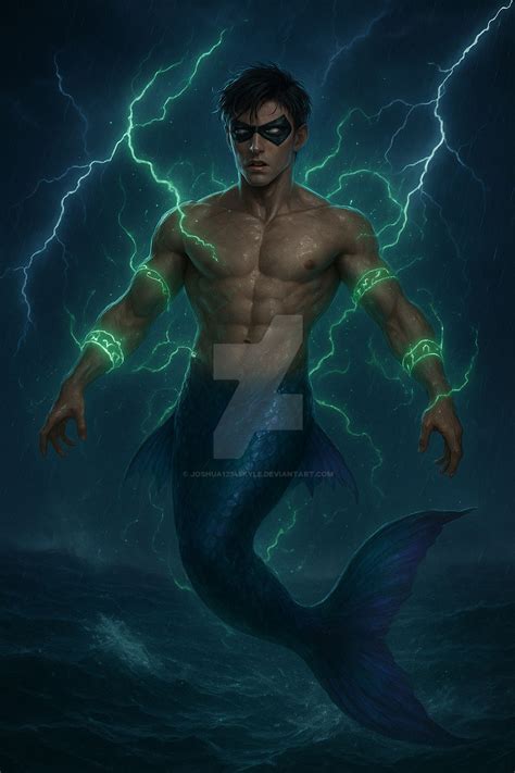 Merman Tf Robin Transformed Into A Merman By Joshua12345kyle On Deviantart