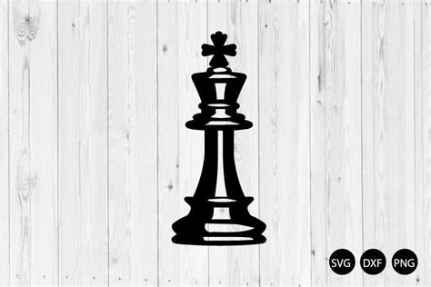 King Chess Piece Svg Chess King Silhouette Svg