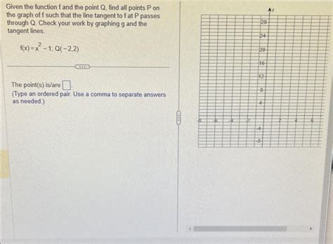Solved Given The Function F And The Point Q Find All Points