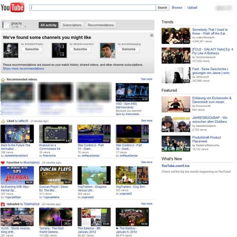 How To Switch Back To Youtubes Old Page Design Ghacks Tech News