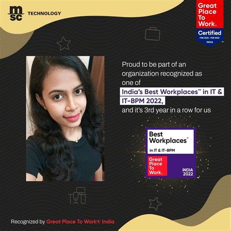 Sangavi R On Linkedin Greatplacetowork Bestplacestowork2022