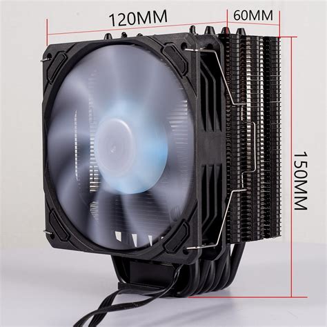 New 4 Pipes Universal Intel Amd Pc Processor Rgb Cpu Air Heatsink For