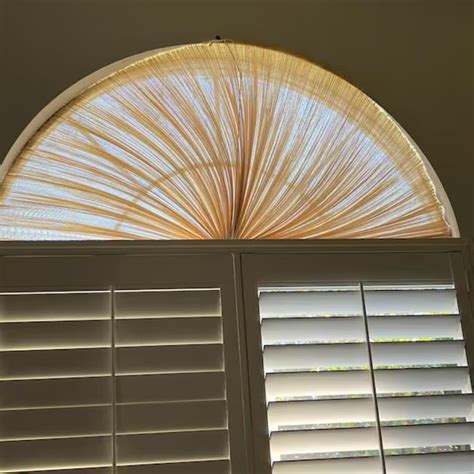 Bamboo Half Circle Window Shade Arched Windows Shade Fan Shaped