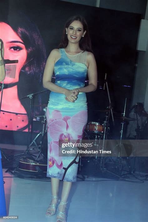 Bollywood Actor Evelyn Sharma During The Launch Of All New Volvo V90