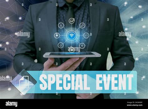 Text Caption Presenting Special Event Business Concept Function To