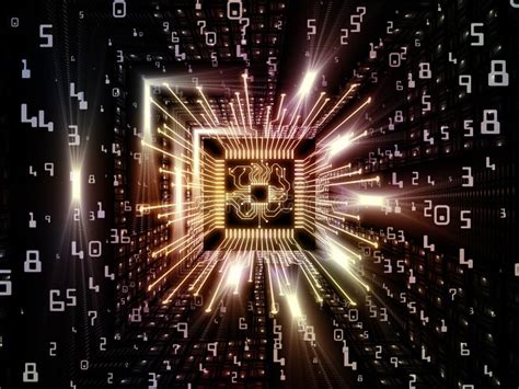 Advance Of Digital Processor Stock Illustration Illustration Of Logic Background 98708961