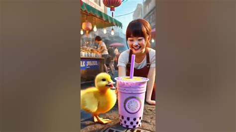 Duckling Ki Bubble Tea Ki Kahani 👍🥳duckling Bubbletea Purpletea