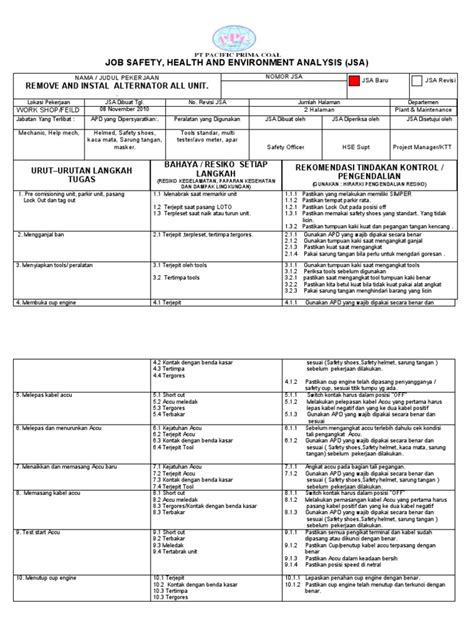 Jsa Penggantian Uccu Atau Battery Unit Pdf