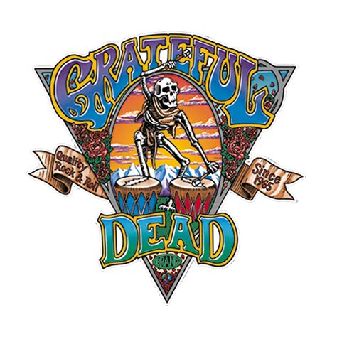 Grateful Dead Dead Brand Sticker Liquid Blue