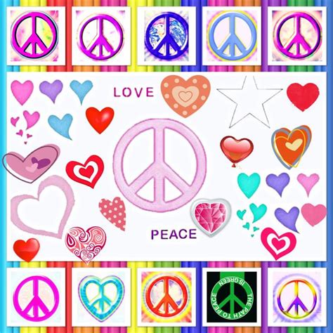 Peace And Love Collage
