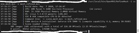 I Run Refinemesh But Get Nothing · Issue 581 · Cdcseacaveopenmvs · Github