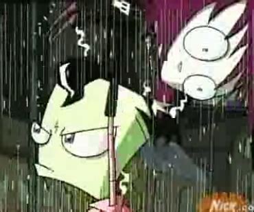 Zim Using Gaz As Umbrella Invader Zim Photo 12999049 Fanpop