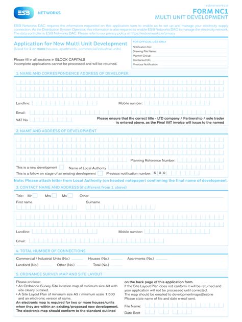 Esb Nc2 Form Printable Printable Forms Free Online
