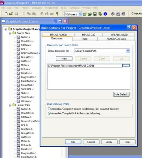 Starting A New Project Microchip Graphics Library Documentation