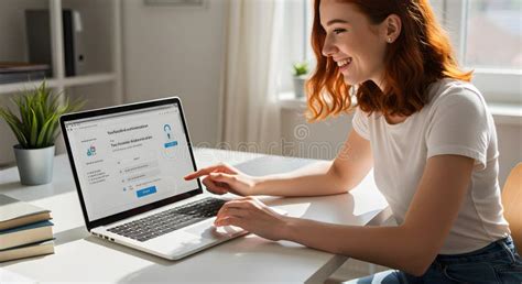 Woman Setting Up Two Factor Authentication Stock Illustration