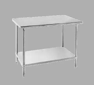 Advance Tabco Ag 300 Work Table 30 X 30 Inch Size 16 Ga 430 Ss Top