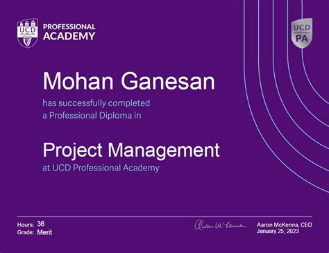 Mohan Ganesan On Linkedin Ucd Projectmanagement