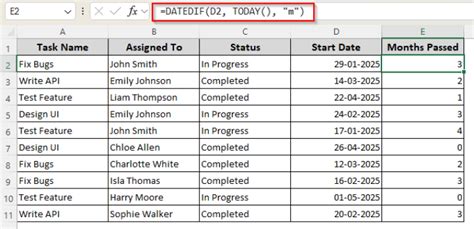 Excel Formula To Count Months From Date To Today Excel Insider