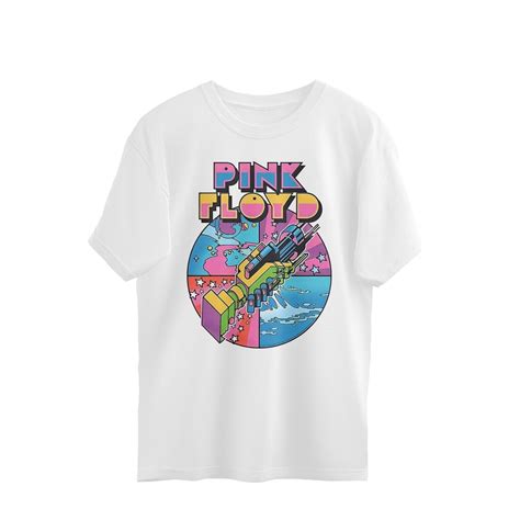 Pink Floyd Oversized T Shirt Handshake Wittee Art Rock Dope Pink Floyd Popular