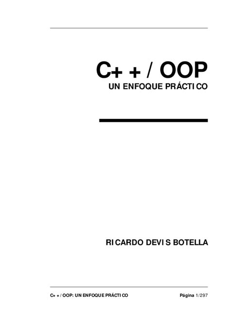 pdf cpp programacion orientada objetos