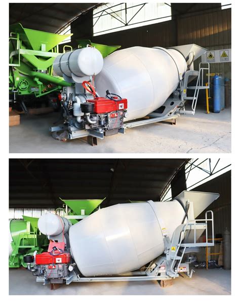 Large Scale Transit Concrete Truck Self Feeding Mixing Car Durable