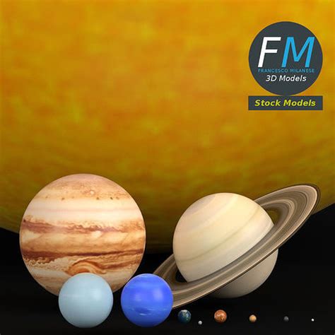 Solar System 3d Model Cgtrader