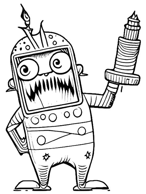Doomsday Coloring Page · Creative Fabrica