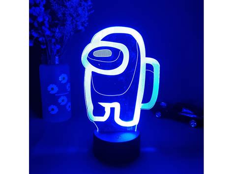 Luzes De Sensor Led De Visualização 3d Slowmoose Coroa De Base De Lava 7 Cores Sem Controle