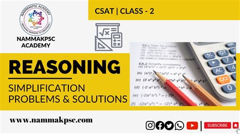 Reasoning Simplification Problems And Solutions Csat Classes By
