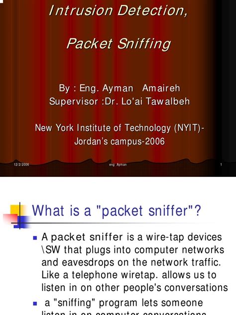 packet sniffing pdf network packet computer network