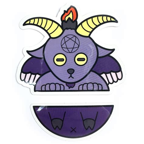 Baphoment Pride Pal Sticker Set Kitty With A Cupcake