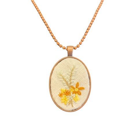 Laurel Tieman Embroidered Necklace Textile Center