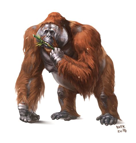 Gigantopithecus Blackii Was A 10 Ft Tall 1200 Lbs Primate—the Largest Primate Ever—that Roamed