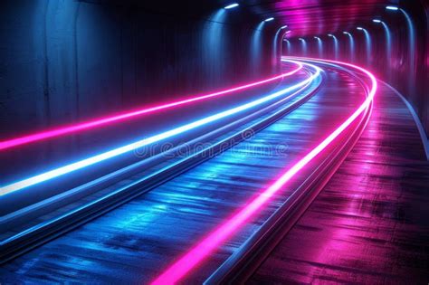 Vibrant Diagonal Lines On Black Background Create A Futuristic And Dynamic Atmosphere Stock