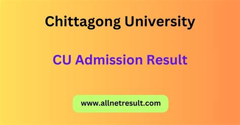 Cu Result 2025 [ Chittagong University ] All Net Result