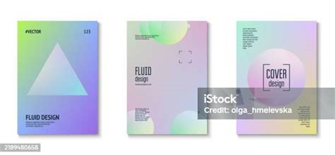 그라디언트 모양 사이버펑크 서클 일러스트레이션입니다 생생한 플래카드 미니멀한 디자인 홀로그램 포스터입니다 블루 3d 세트 기하학적 인 멤피스 배너입니다 보라색 그라디언트