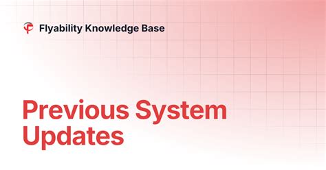 Previous System Updates Flyability Knowledge Base
