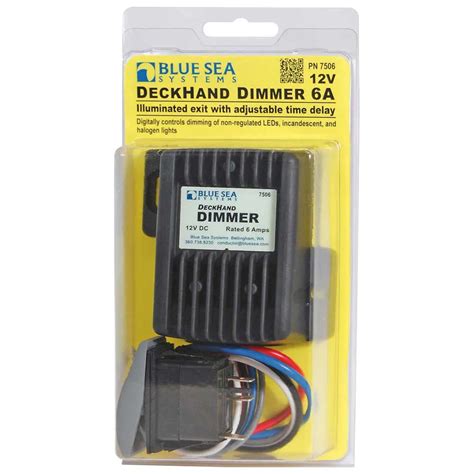 Blue Sea Systems Deckhand Dimmer 12a 12v Regulator Black Waveinn